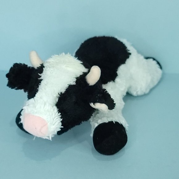 Aurora | Toys | Aurora Black White Cow With Horns Plush 3 Stuffed ...